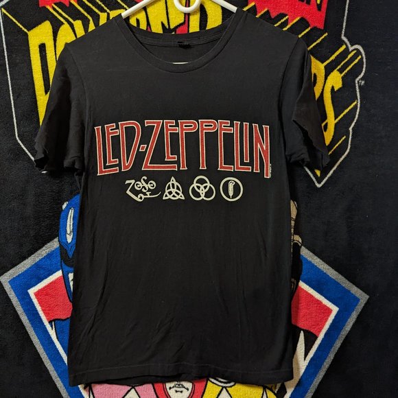 Tultex | Shirts | Led Zeppelin Band Logo Black Tshirt In Good Condition ...